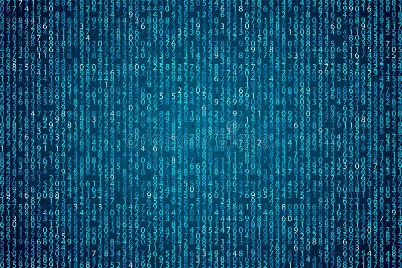 Abstract Blue Technology Background Element Binary Computer Code Stock Vector Illustration Of