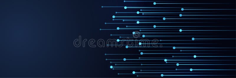Abstract Blue Technology Banner Design Stock Illustration ...