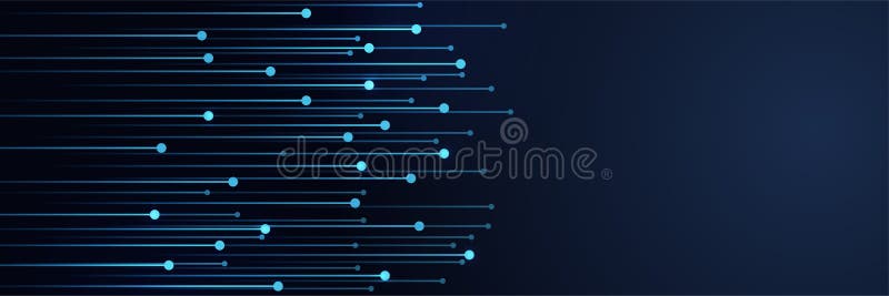 Abstract Blue Technology Banner Design Stock Illustration ...