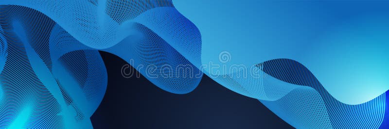 Abstract Blue Technology Banner Design Stock Illustration ...