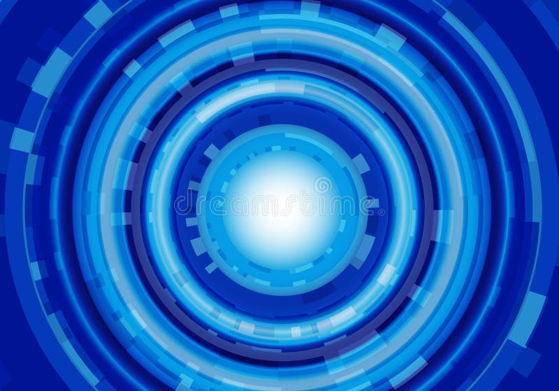 Abstract Blue Technology Circle Power Design Modern Futuristic Vector ...