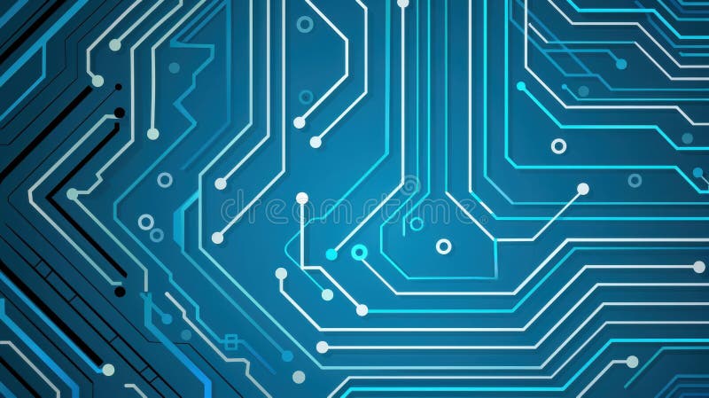 Abstract Blue Technology Communication Concept Vector Background Stock ...