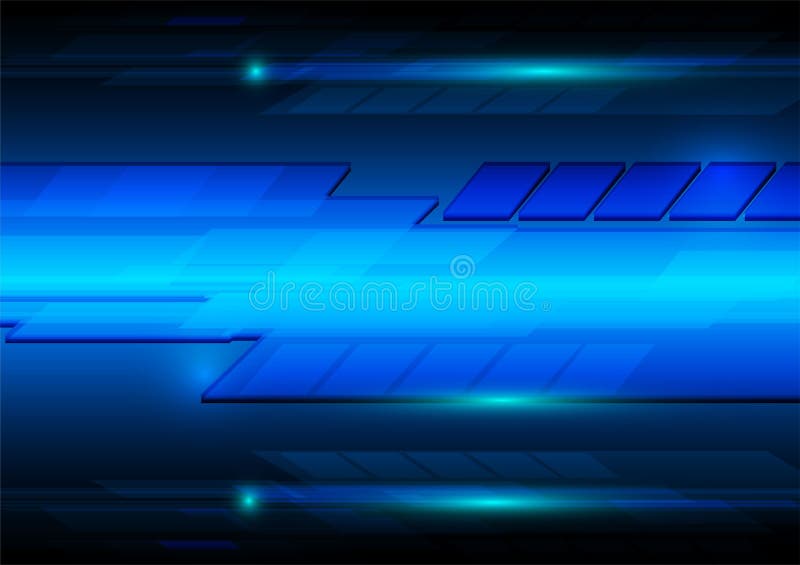 Abstract Blue Technology Design. Vector Backdrop Stock Vector ...