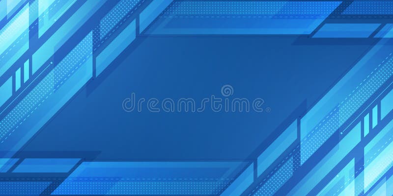 Blue Technology with Geometric Design and Digital Network Background ...