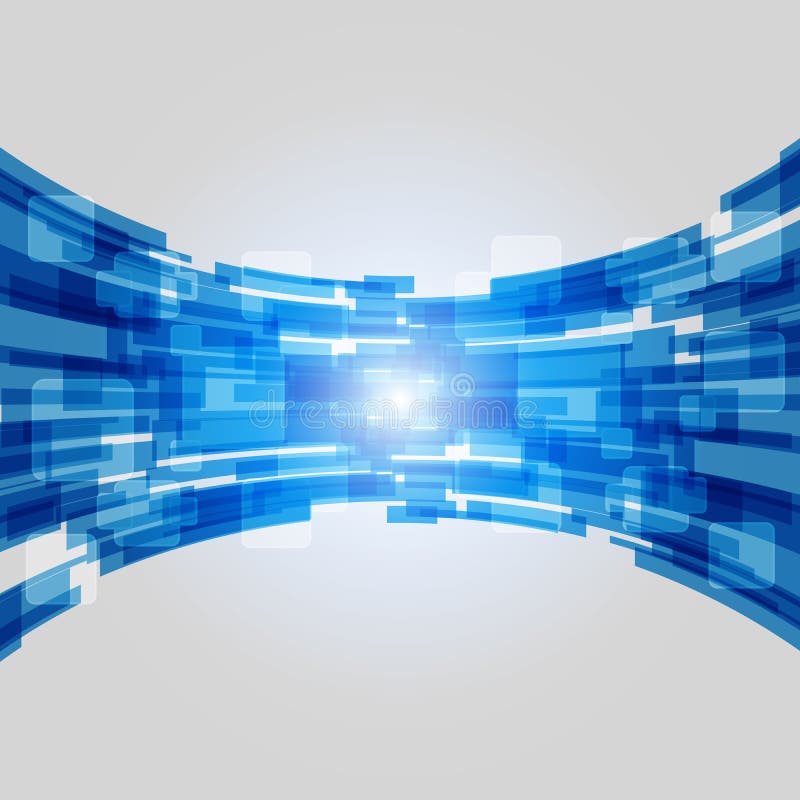 Abstract Blue Technology New Future Concept Background Stock Vector ...