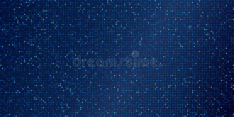 Abstract Blue Technology Pixel Background Stock Vector - Illustration ...
