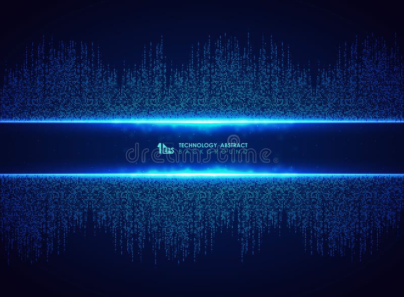 Abstract Blue Technology of Square Connection Pattern Background. You ...