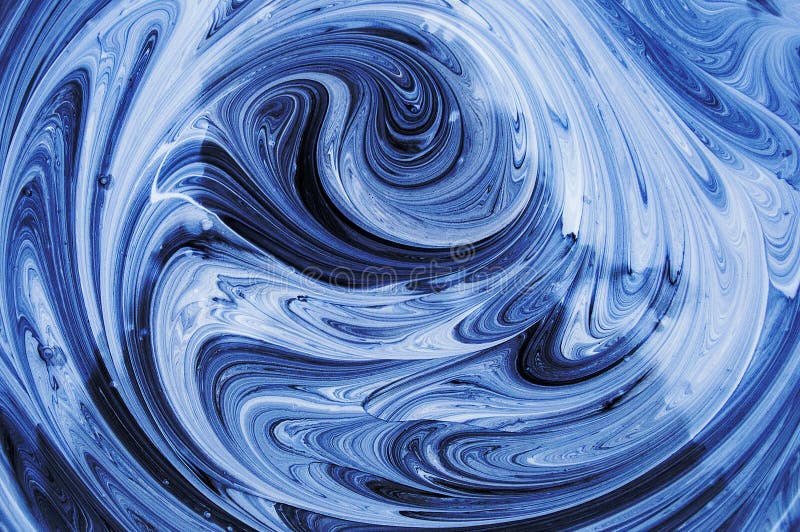 Abstract Blue Texture with Acrylic Paint. Sphere with Pattern Stock ...