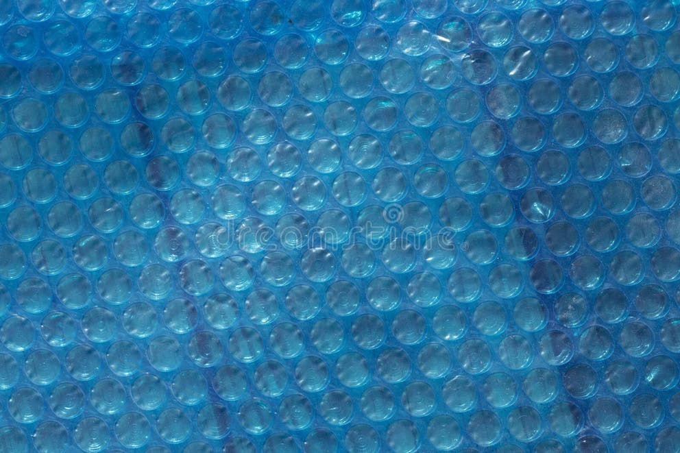 Abstract Blue Texture with a Bubble Wrap Pattern. the Surface Features ...