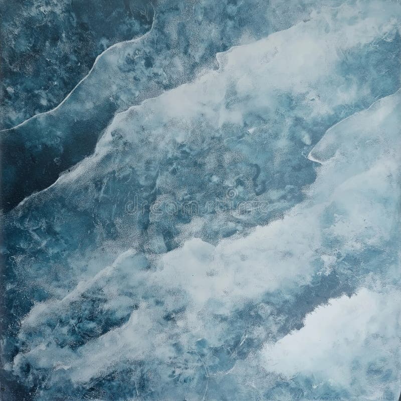 Abstract Blue Texture with Ice-like Patterns and Aesthetic Colors Stock ...