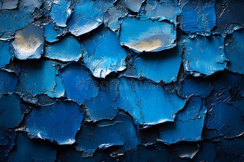 Abstract Blue Textured Paint Layers for Modern Artistic Design and ...