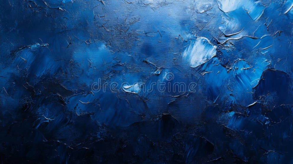 Abstract Blue Textured Painting Stock Illustration - Illustration of ...