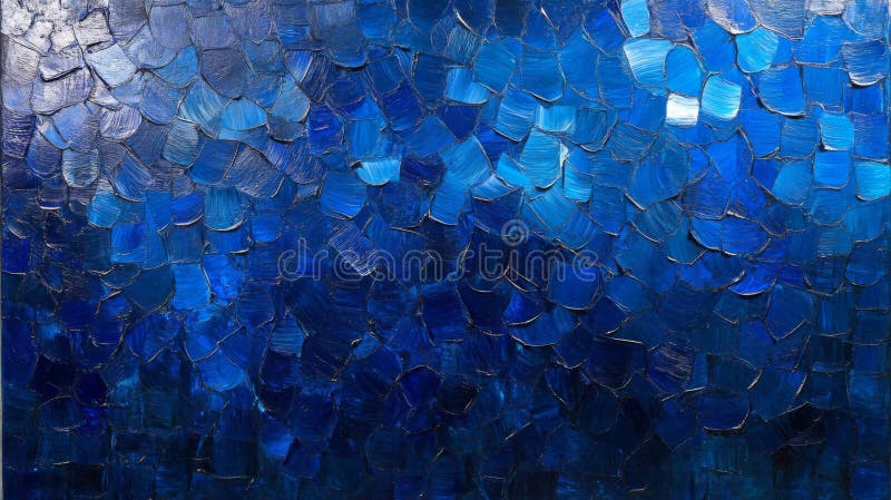 Abstract Blue Textured Painting Background Stock Illustration ...