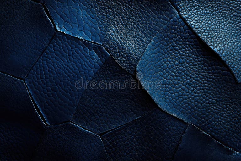 Abstract Blue Textured Pattern of Interlocking Leather Surfaces for Modern Backgrounds Stock ...