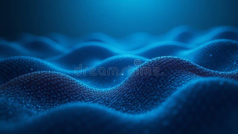 Abstract Blue Textured Wave Pattern with Depth and Dimension Stock ...