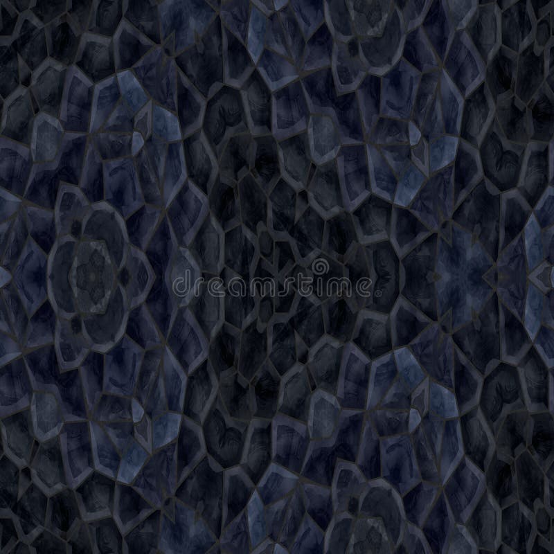 Abstract Blue Tile Able Decorative Mosaic in Retro Style Stock ...