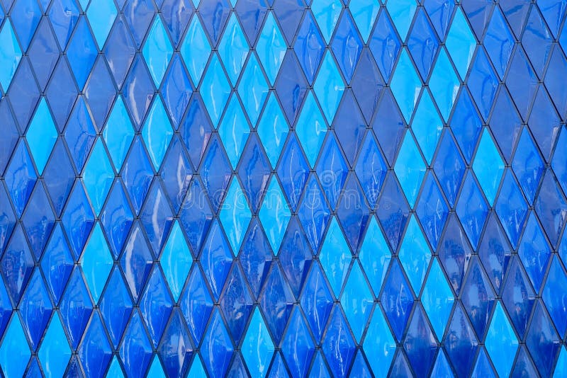 Abstract Blue Tile Featuring a Unique Pattern. Stock Photo - Image of ...