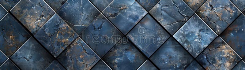 Abstract Blue Tile Pattern Background with a Textured Design, Ideal for ...