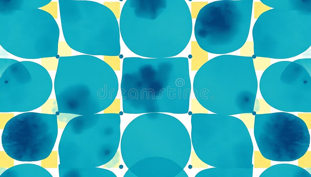 Abstract Blue Tile Pattern, Geometric Design, Stock Photo, Generative ...