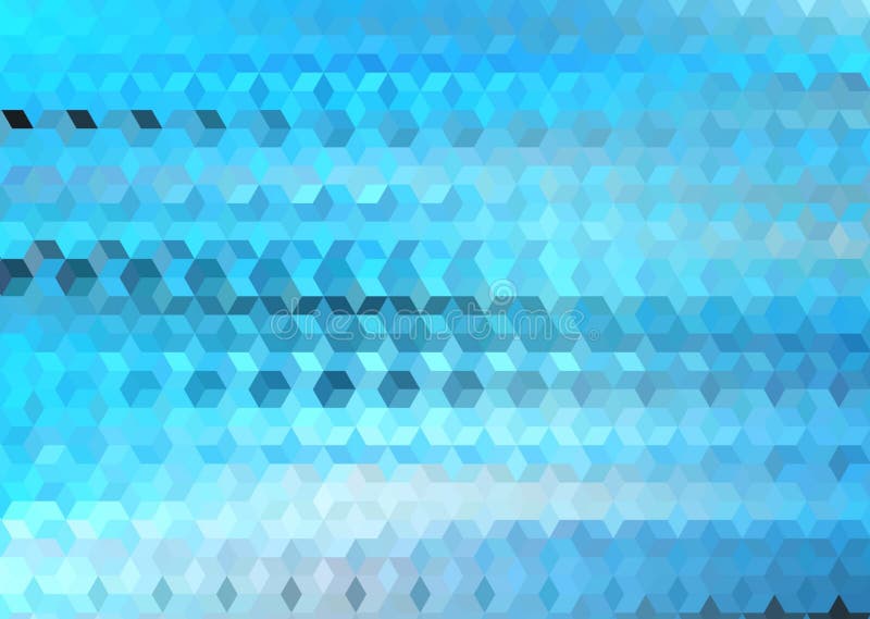 Abstract Blue Toned Background with Random Cubes Pattern. Elegant ...
