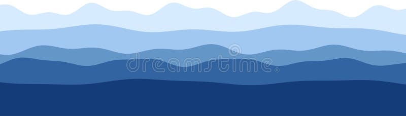 Abstract Blue Tones Wave Pattern with Gradient Mountain Design Stock ...