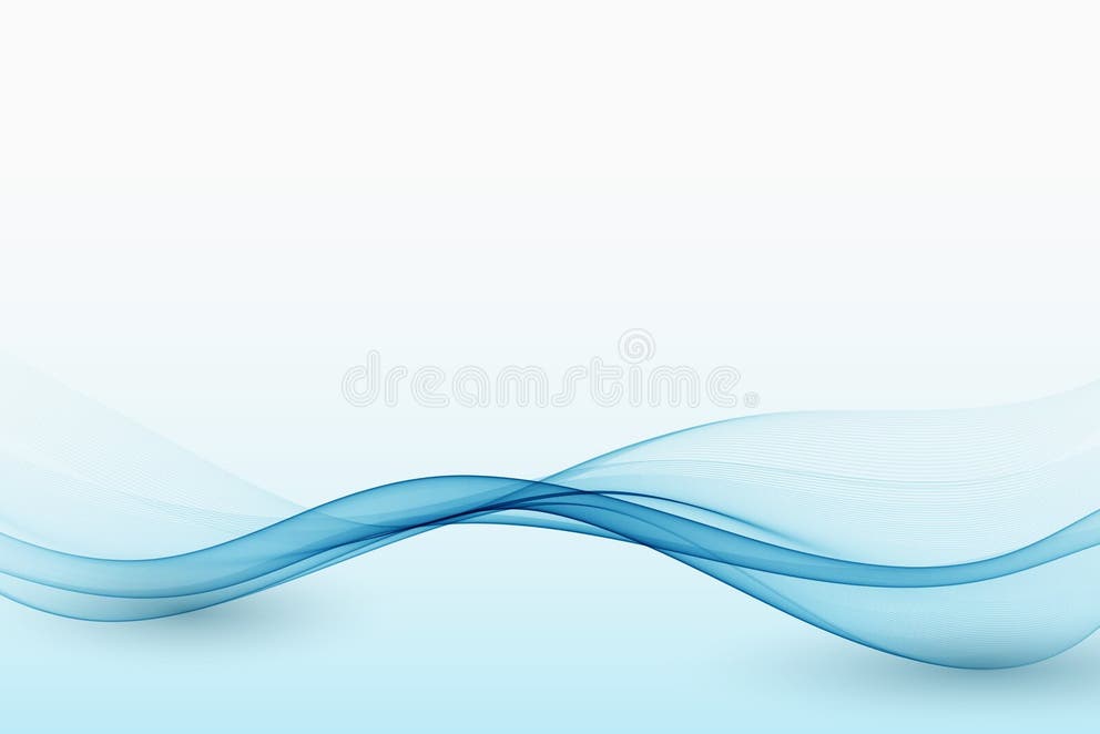 Abstract Blue Transparent Flow Wave with Shadow.Design Element. Stock ...