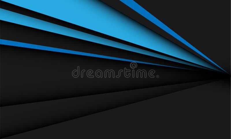 Abstract Blue Triangle Arrow Direction Dynamic Speed on Grey Black ...