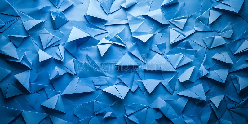 Abstract Blue Triangle Pattern Background Stock Illustration ...