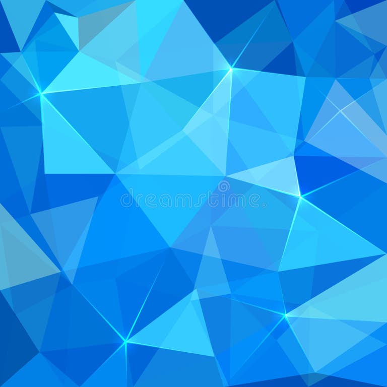 Abstract Blue Triangles Background Stock Illustration - Illustration of ...