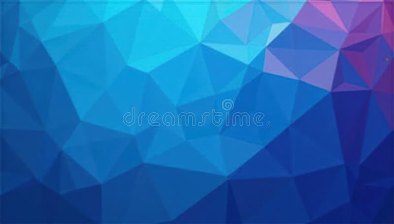 Abstract Blue Triangles, Geometric Pattern Background, Illustration ...