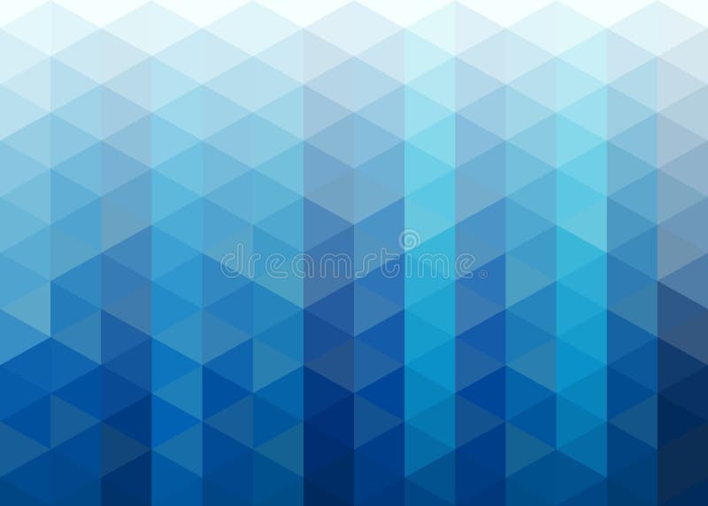 Abstract Blue Triangles Mosaic Background. Stock Vector - Illustration ...