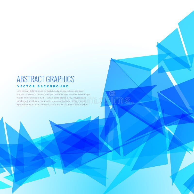 Abstract Blue Triangles Vector Design Background Stock Vector ...