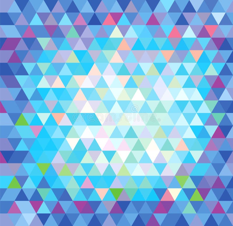 Abstract Blue Triangular Background Stock Vector - Illustration of ...