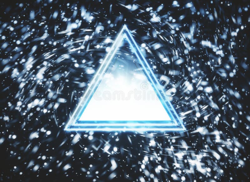 Abstract Blue Triangular Button Stock Illustration - Illustration of ...