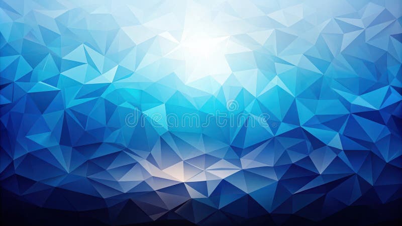 Abstract Blue Triangular Mosaic Background with Gradient Effect ...