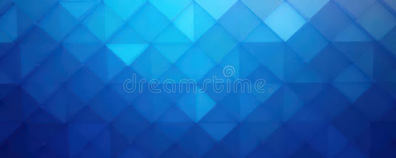 Abstract Blue Triangular Mosaic Grid Geometric Pattern Background ...