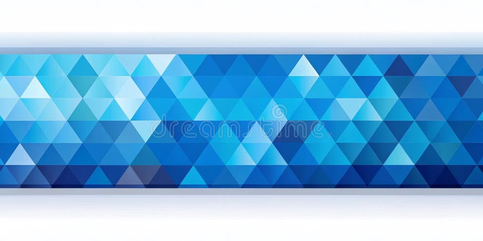 Abstract Blue Triangular Mosaic Pattern Background for Modern Design Projects. Generative AI ...