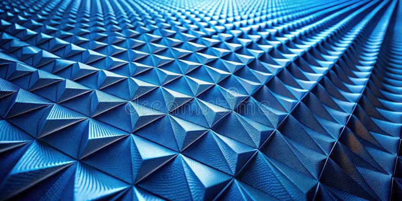 Abstract Blue Triangular Pattern Background Texture with Depth and ...