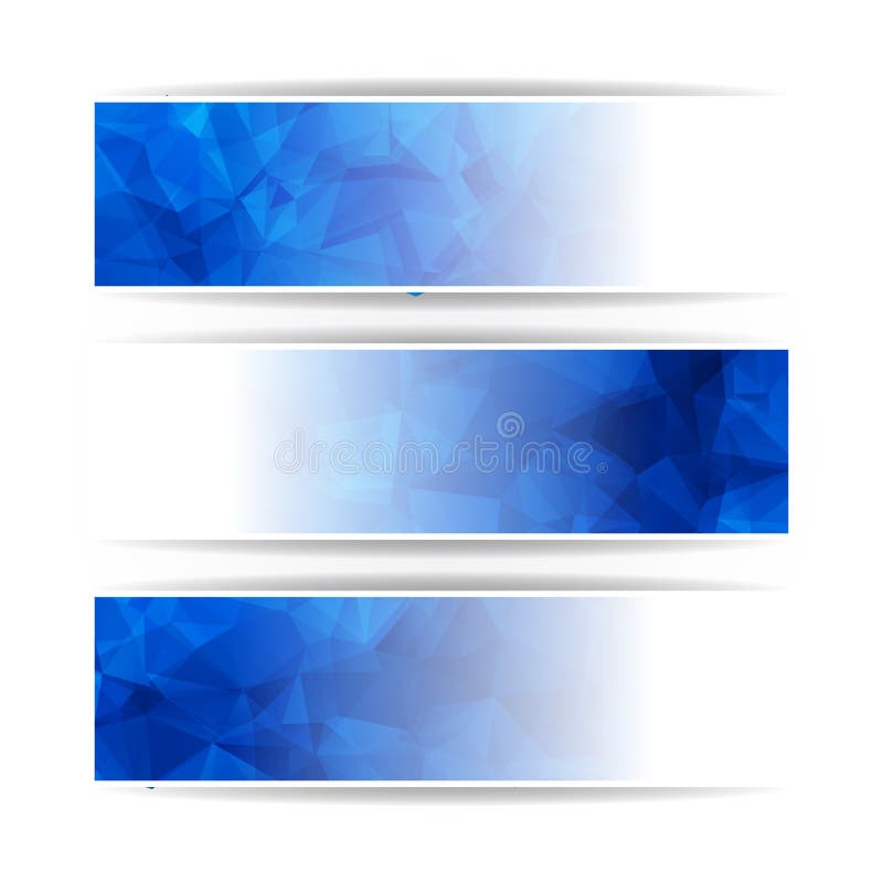 Abstract Blue Triangular Polygonal Banners Set Stock Vector ... Abstract Blue Triangular Polygonal Banners Set Stock Vector ...