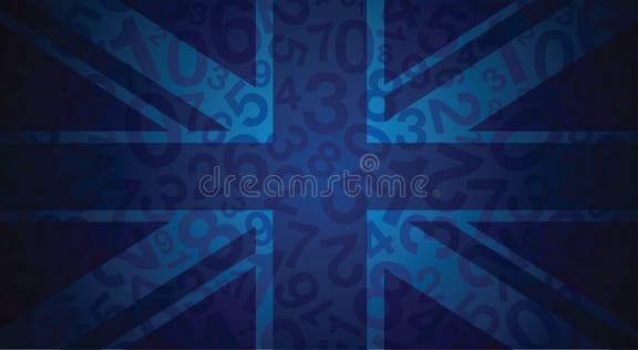 Abstract blue uk flag stock vector. Illustration of england - 61723660