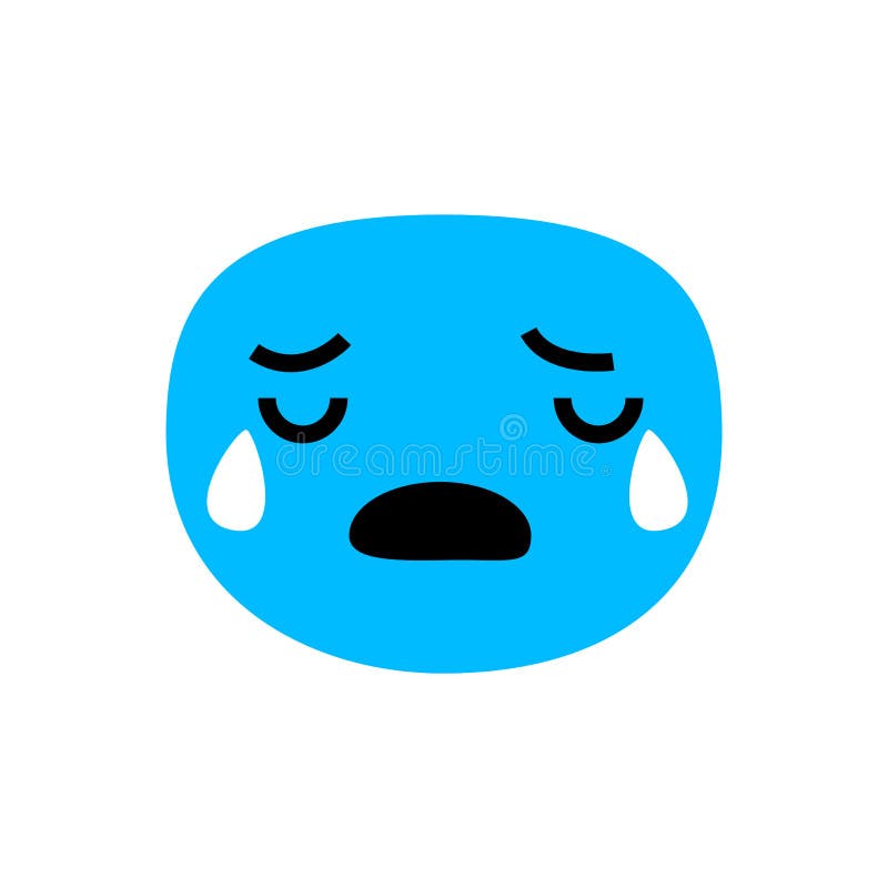 Boy Upset Face Expression, Cartoon Vector Illustrations Isolated On ...