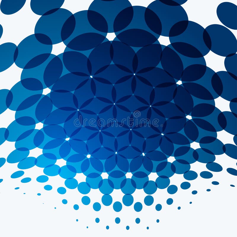 Abstract Blue Vector Design Round Elements for Graphic Template Stock ...