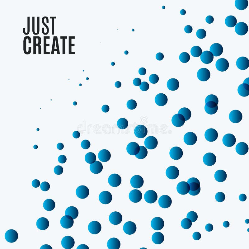 Abstract Blue Vector Design Round Elements for Graphic Template Stock ...