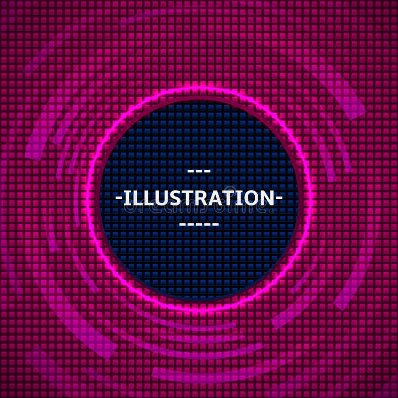 Abstract Blue and Violet Circle Banner Template. Stock Vector ...