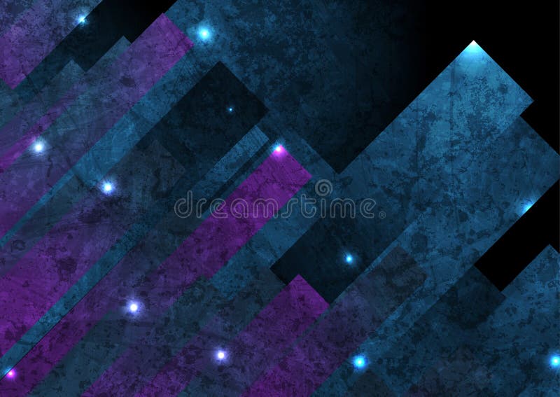 Abstract Blue Violet Glowing Shiny Stripes Minimal Grunge Background ...