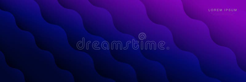 Abstract Blue and Violet Wave Lines Shape the Background. Vector ...