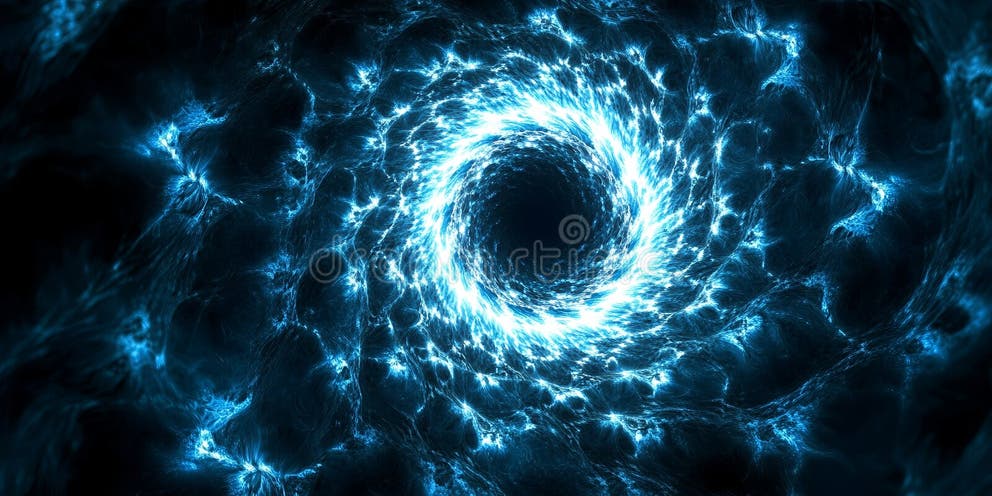 Abstract blue vortex stock illustration. Illustration of psychedelic ...