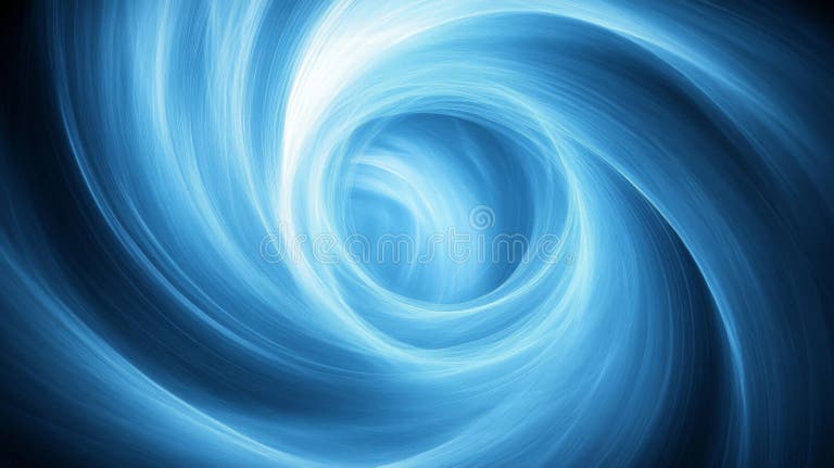 Abstract Blue Vortex Background with Glowing Spiral Stock Illustration ...