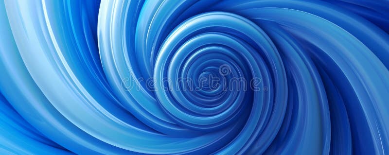 Abstract Blue Vortex Spiral, Swirling Motion. Vibrant Digital Texture ...
