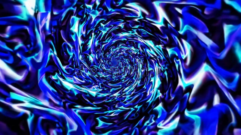 Abstract Blue Vortex with Swirling Patterns Stock Video - Video of ...